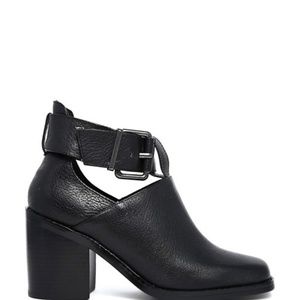 Shellys London | Shoes | Asos Shellys London Black Buckle Ankle Boots ...